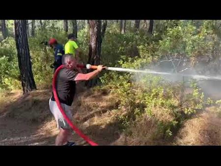 Verny Verachten helpt blussen op Rhodos - Internetgazet Heusden-Zolder